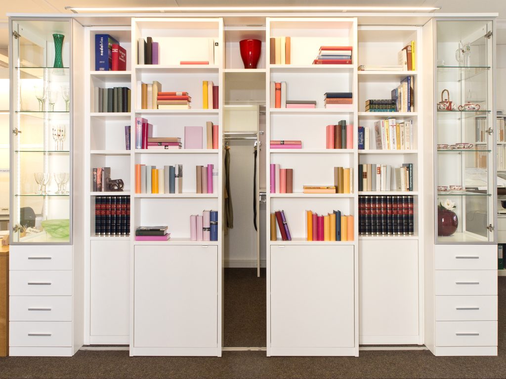 Zweireihig verschiebbares Bücherregal | urbana möbel München