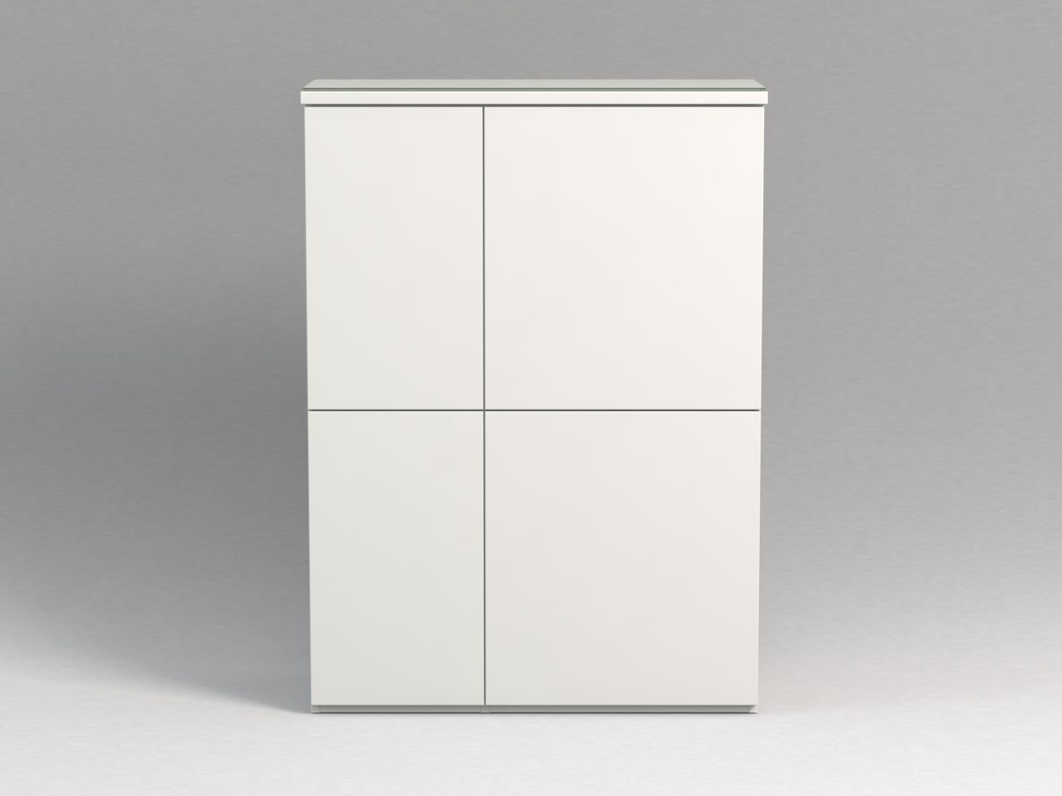 Design-Highboard mit Glasauflage | urbana möbel München